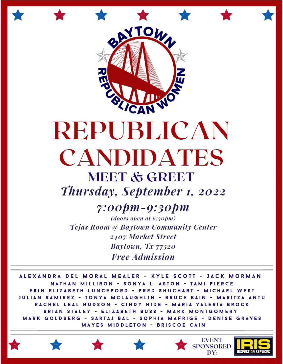 BRW Republican Candidates Meet and Greet - Harris County Republican Party