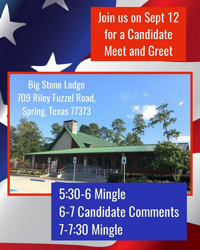 Candidate Meet and Greet @ Big Stone Lodge - Harris County Republican Party
